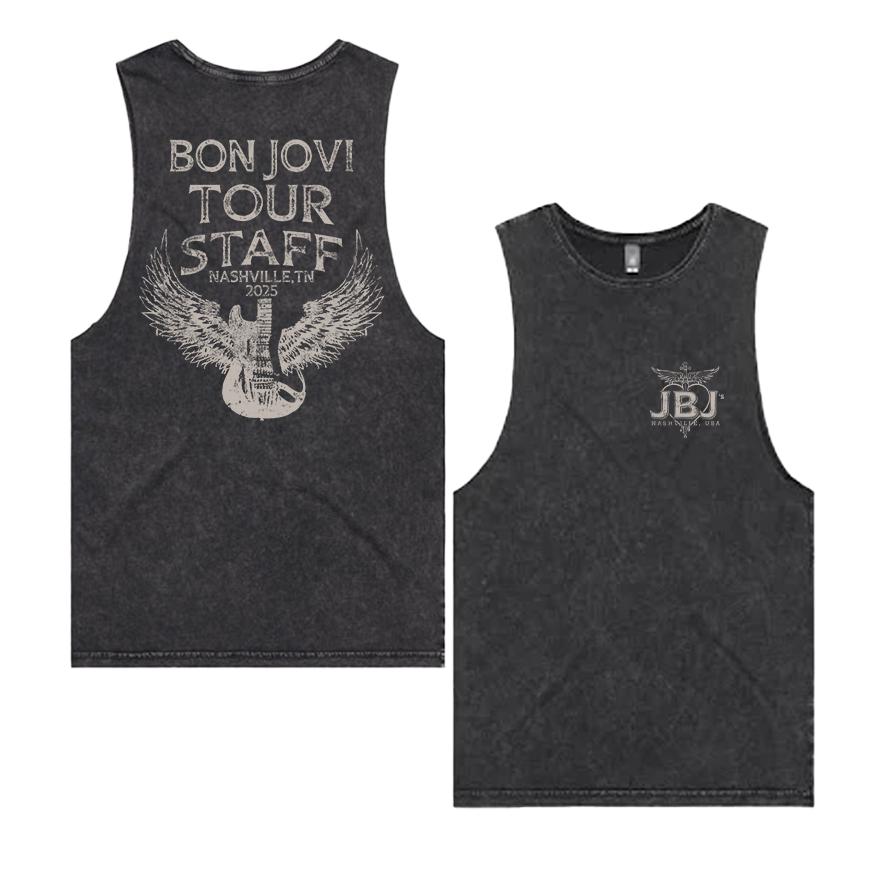 JBJ's Tour Staff Cutoff Tank – JBJ's Nashville Official Store