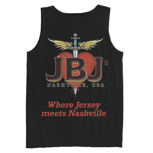 JBJ's "Where Jersey Meets Nashville" Unisex Tank - Black – JBJ's Nashville Official Store